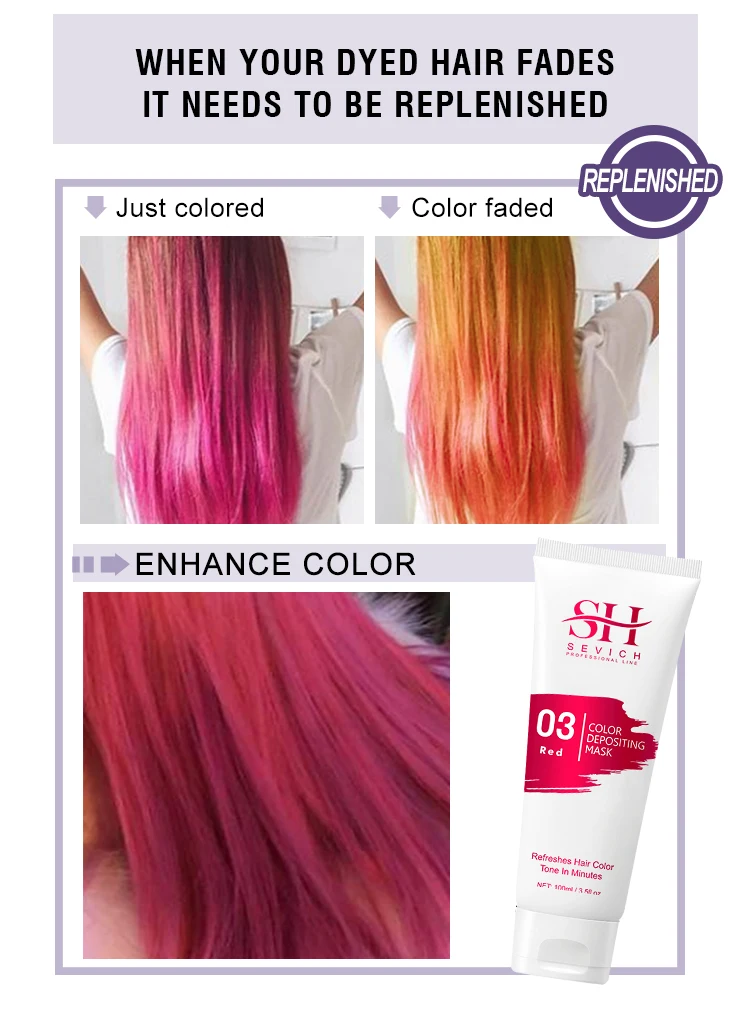 Free Sample Semi Permanent Hair Color Mask Dyeing Color Kit Hair Color ...