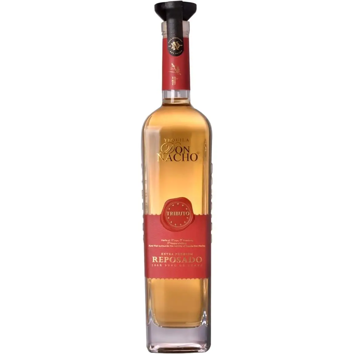 Tequila Don Nacho Tributo Extra Premium Reposado 750ml - Straw yellow ...