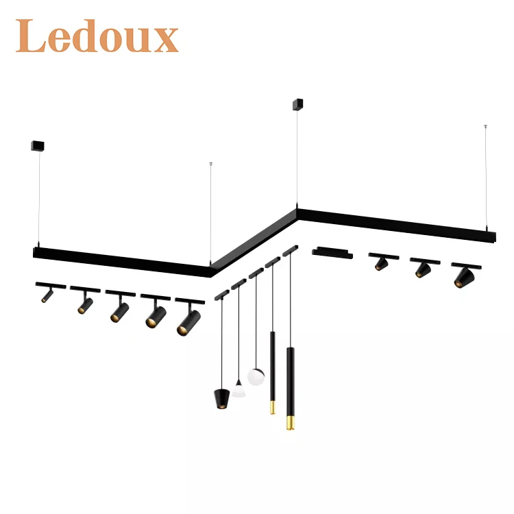 Ledoux High End Modular Dimmable Magnetic 48v System Spot Light Indoor ...