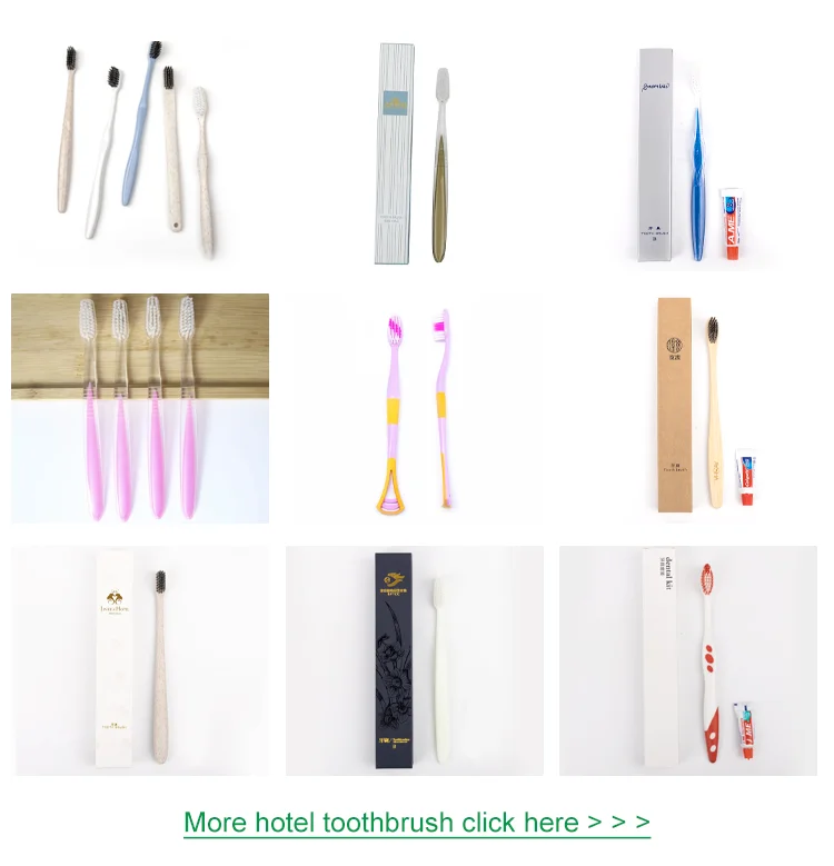 Factory Custom Logo Biodegradable Friendly Charcoal Bristle Hotel ...