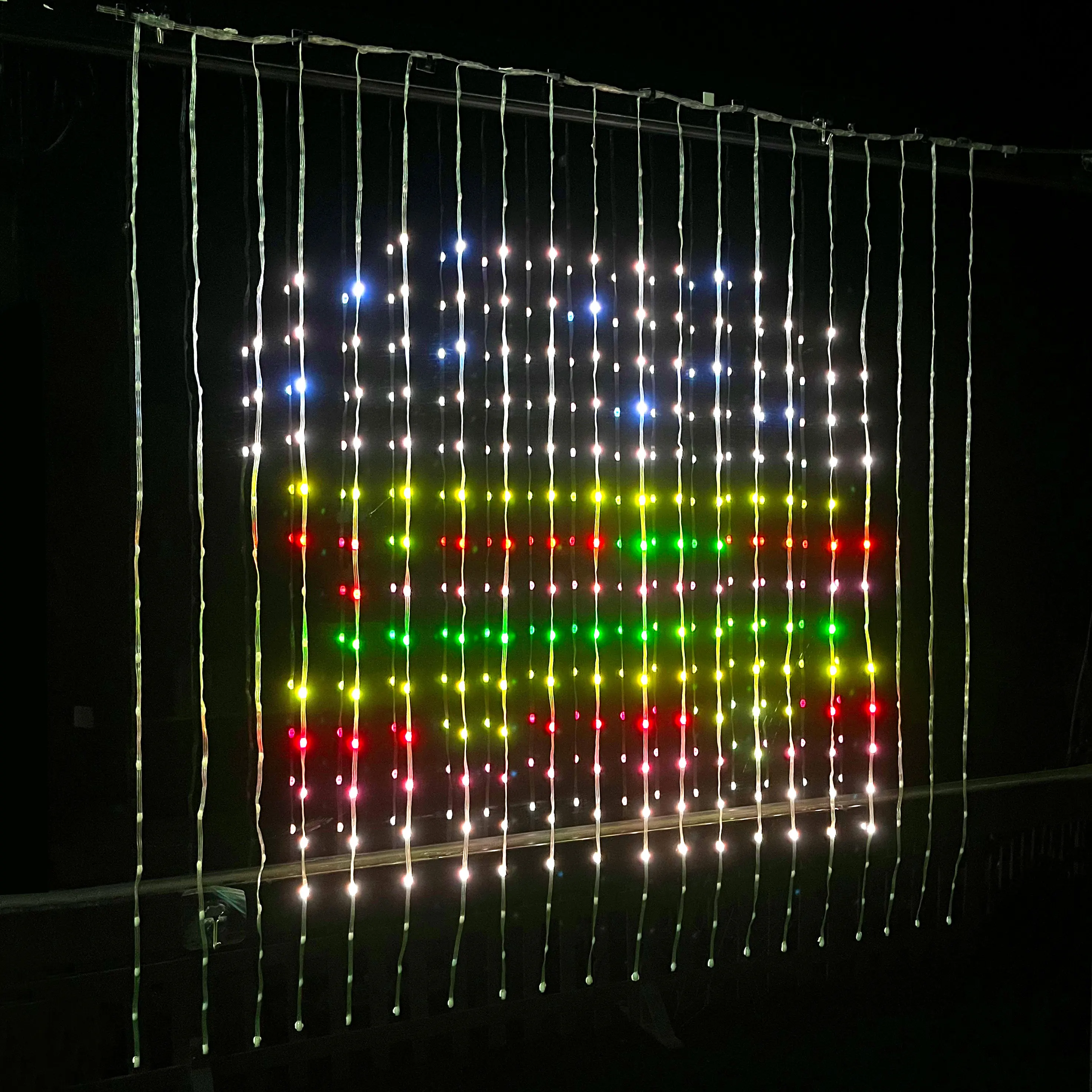 App Control Christmas Smart Rgb Pixel 1*1m 2*2m 400l Curtain Fairy ...