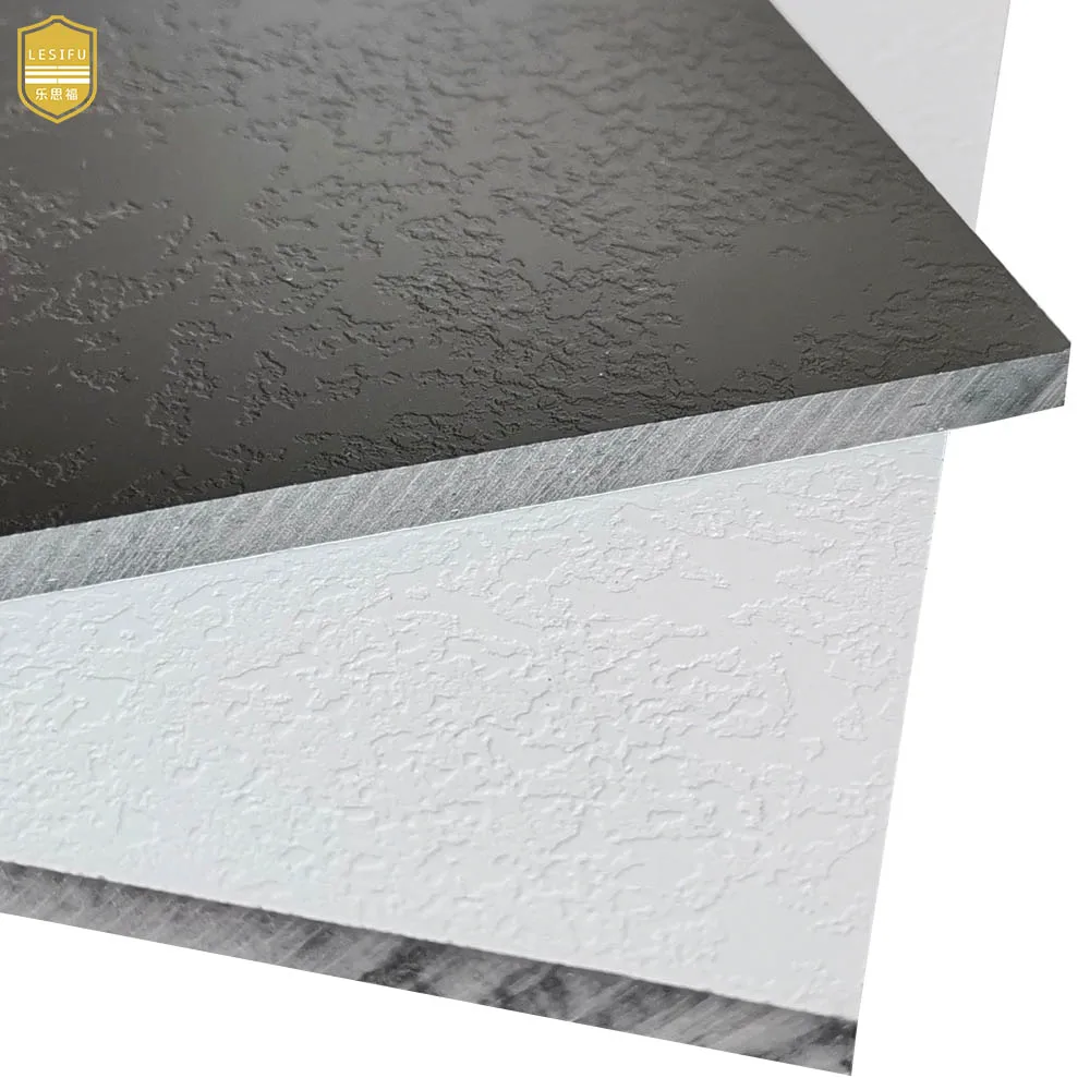 Lesifu Formica Honed White Black HPL Plates 6mm Compact Laminate Panels