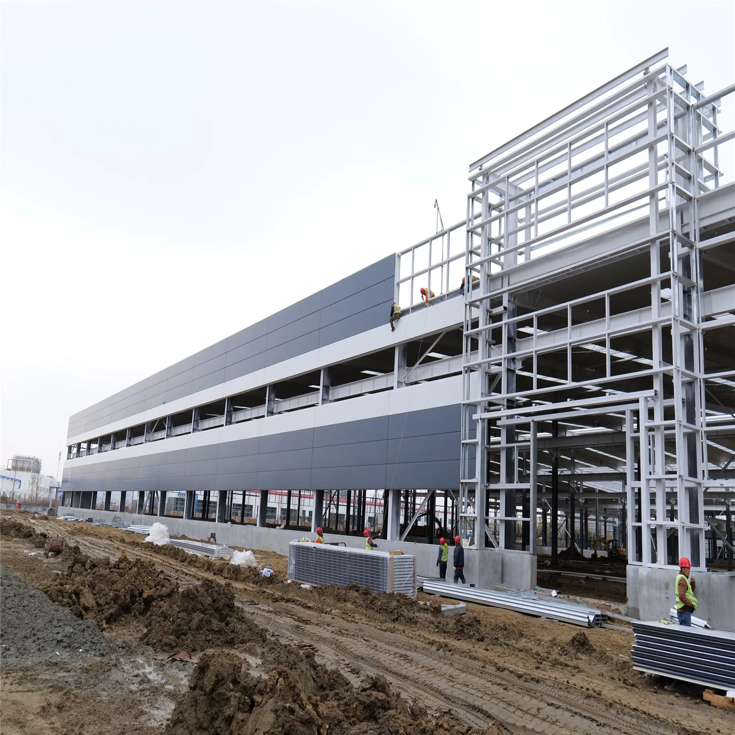 Steel Construction Storage Warehouse Industrial Prefab Sport Hall Steel ...