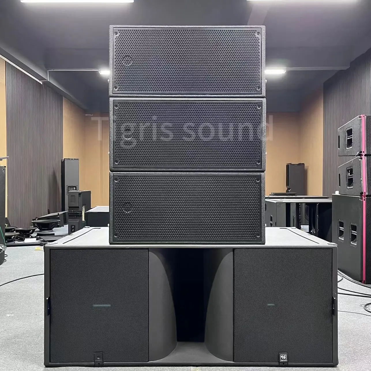 Hdl 20a Dual 10 Inch Active Two-way Line Array Speakers Sound System Stage Professional Audio ...