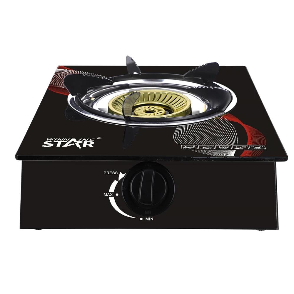 Winning Star Electronic Ignition Twin-gun Cast Iron St-9657 One Burner ...