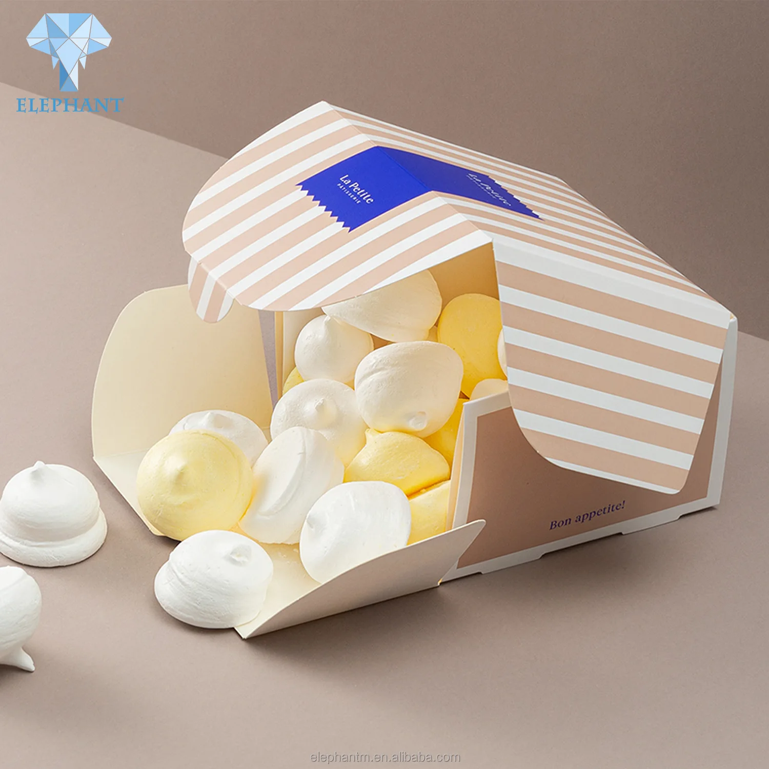 Wholesale Custom Take Away Food Grade Foldable Card Box Bread Hamburger ...