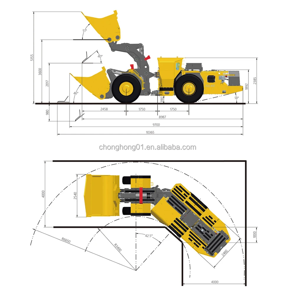 Underground Mining Loader Underground Scooptram Internal Combustion ...