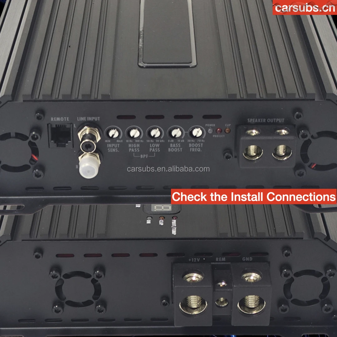 Brazilian Style Full Range RMS 3000W Car Subwoofer Amplifier