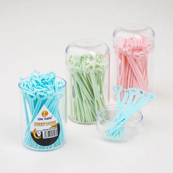 Colored Cute Biodegradable Floss Disposable Oral Pink Green Blue ...