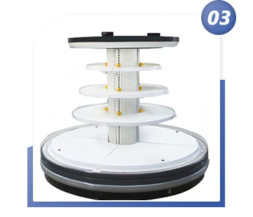 Commercial Supermarket Refrigerator Semi Vertical Circular Island Multi ...