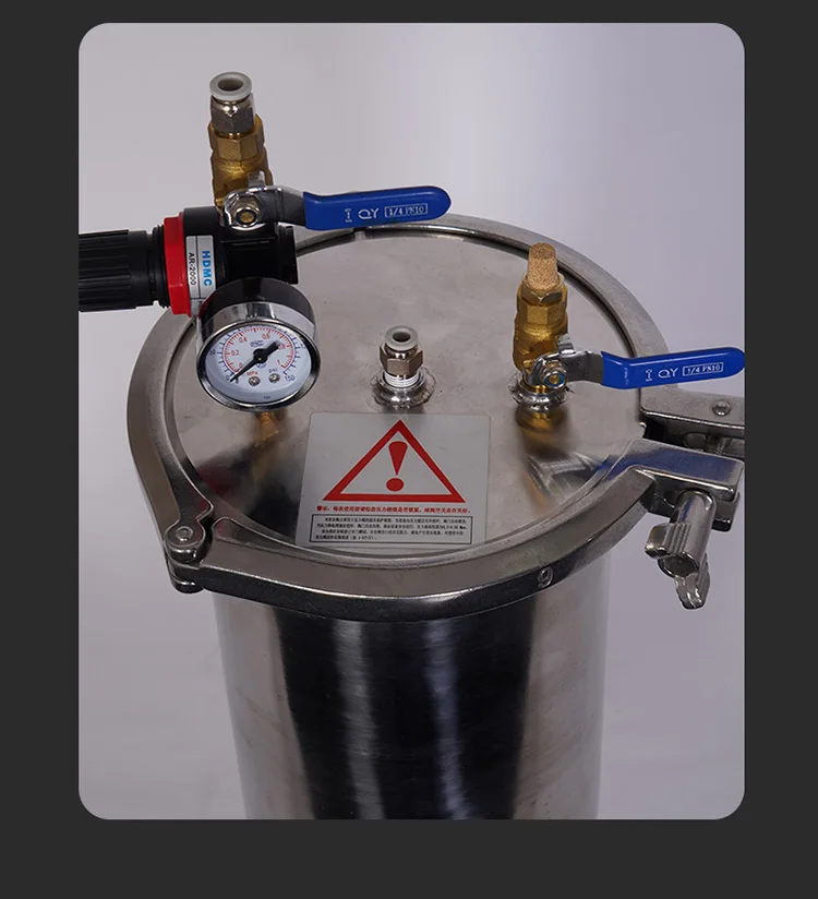 Customized 4-15L 304 Stainless Steel Clamp Pressure Tank for Glue ...