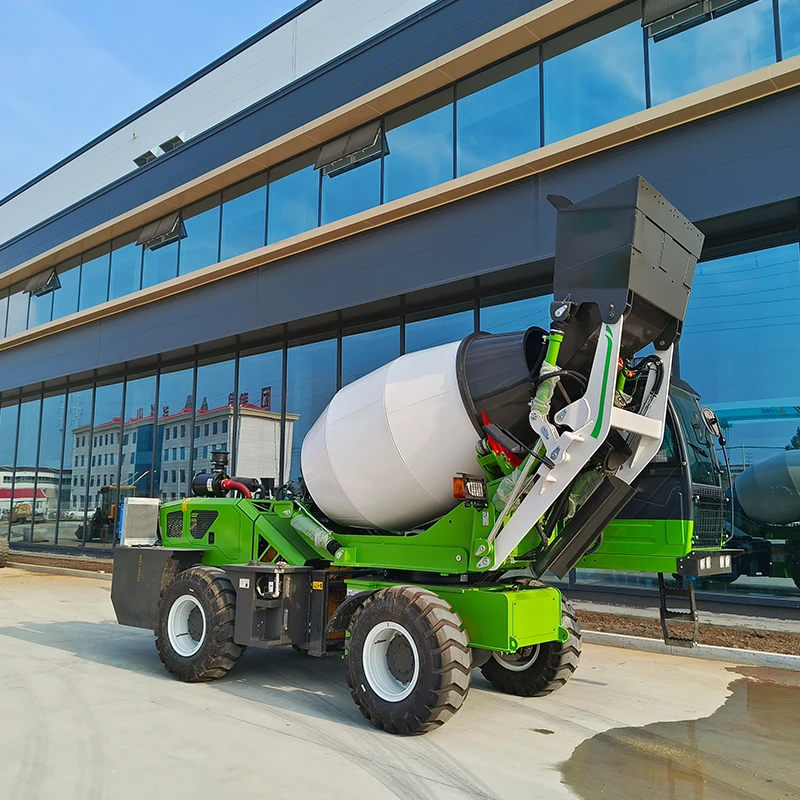 Heavy Duty Self Loading Mixer Machine 4 Wheel Drive Eco Friendly ...
