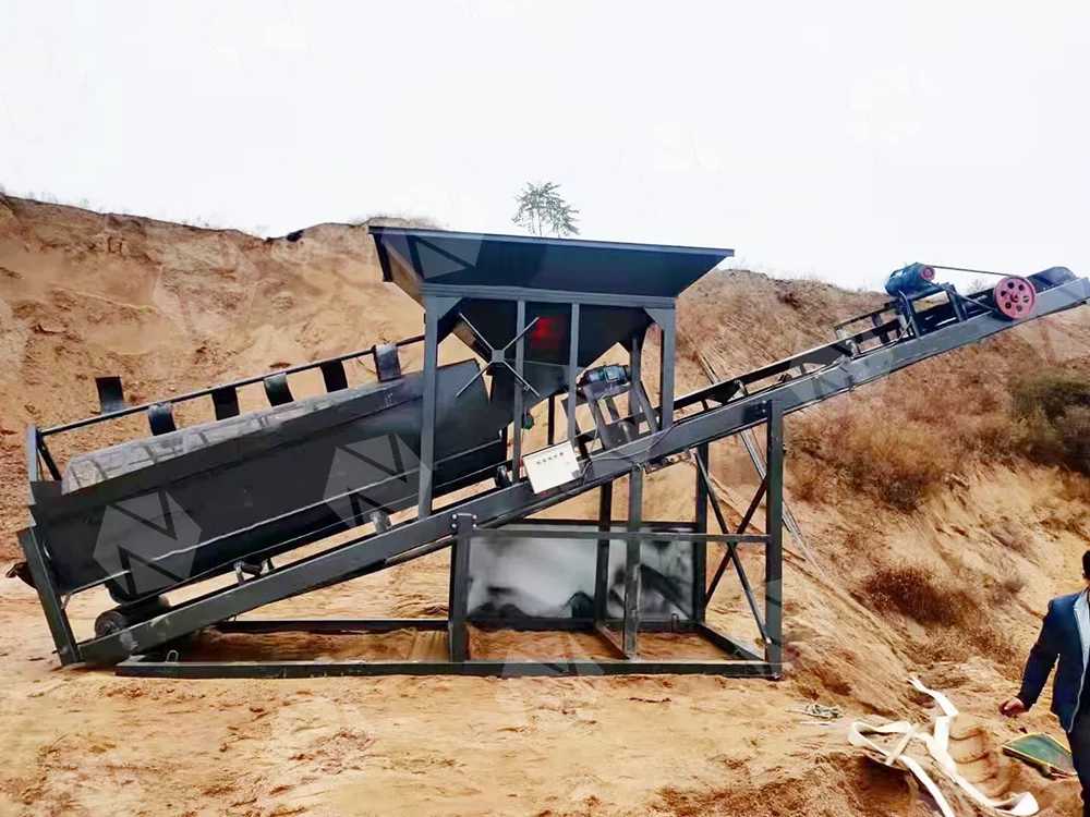 Rotary Drum Type Sand Sifter Screening Machine Plant Mine Vibrating ...