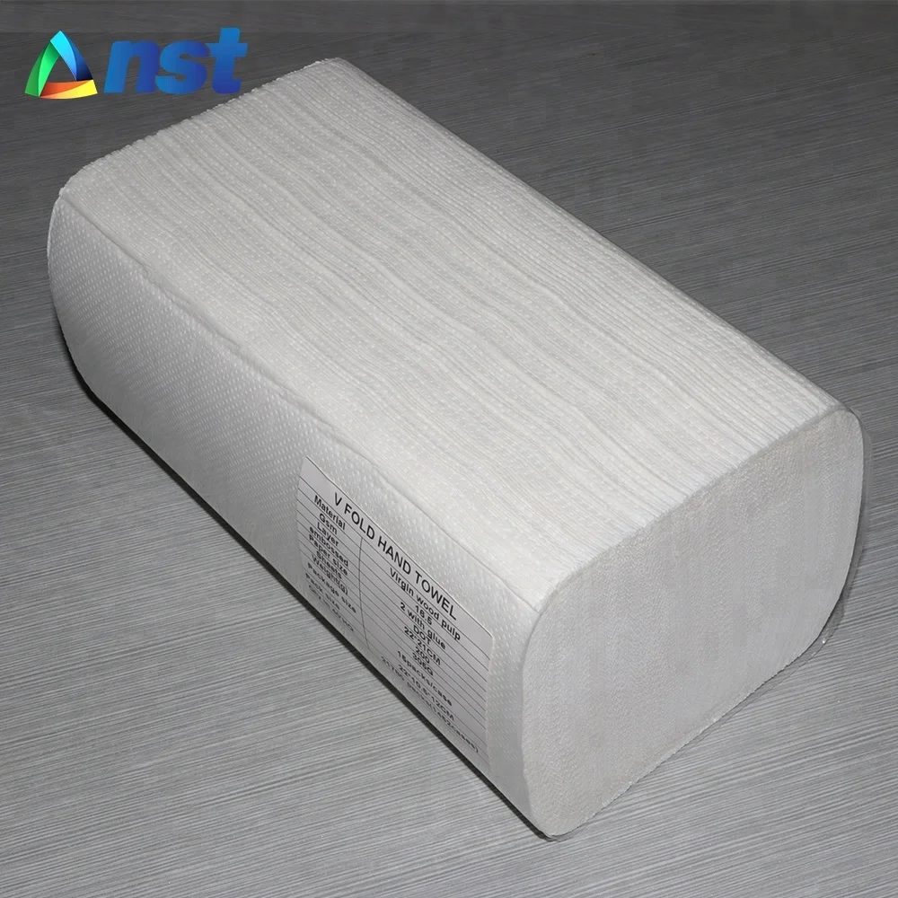 Disposable V Fold Tissue Paper 2 Ply Cleaning Paper Towel Home Pack ...