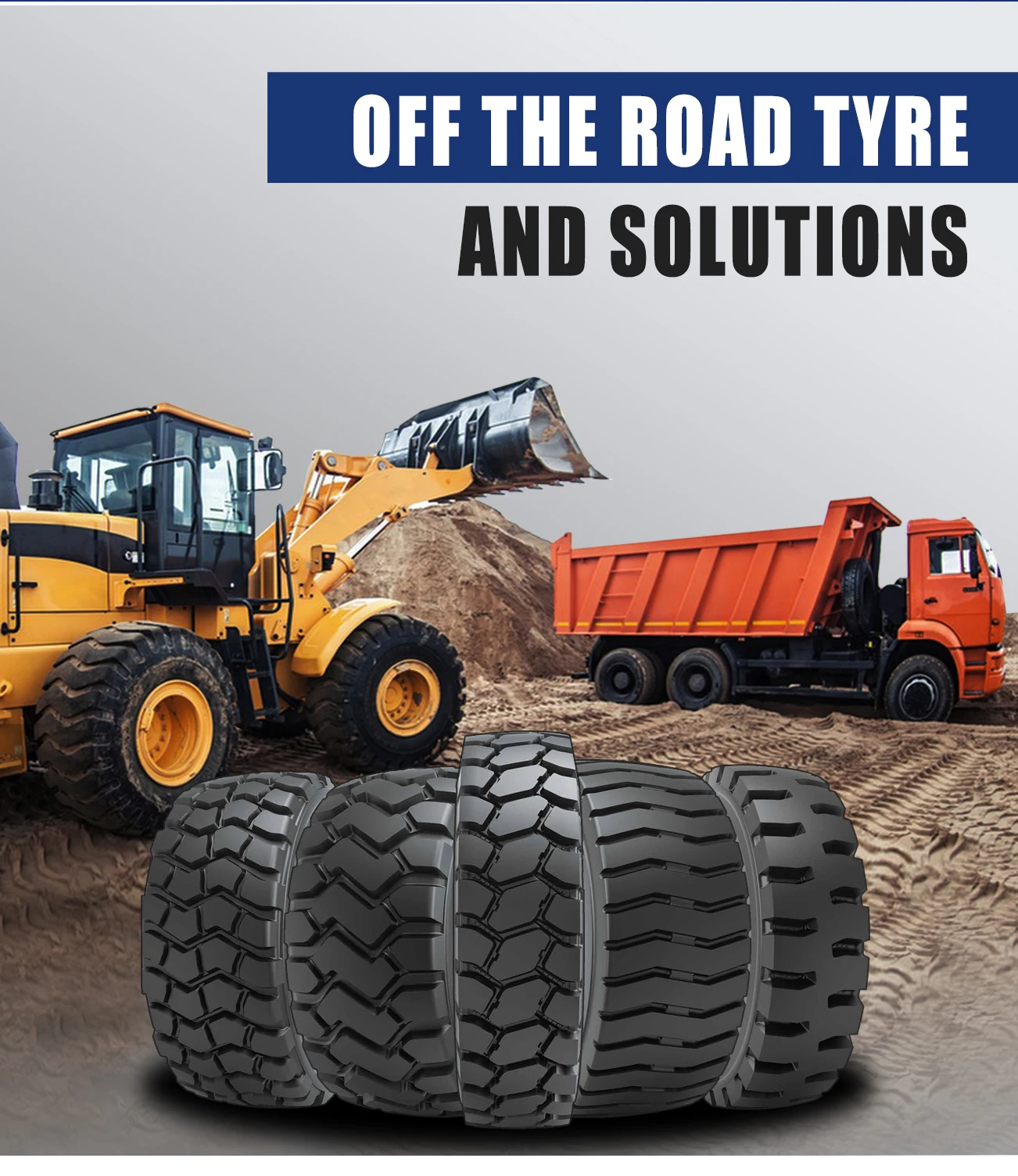 DUMPER TRUCKS OTR Factory Directly Sell Radial Tires NEW Tire Wheel E-4 ...