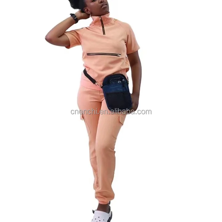 Fashion Colors Designs Strech Uniforme Suits Sets Women Nurse Medical ...