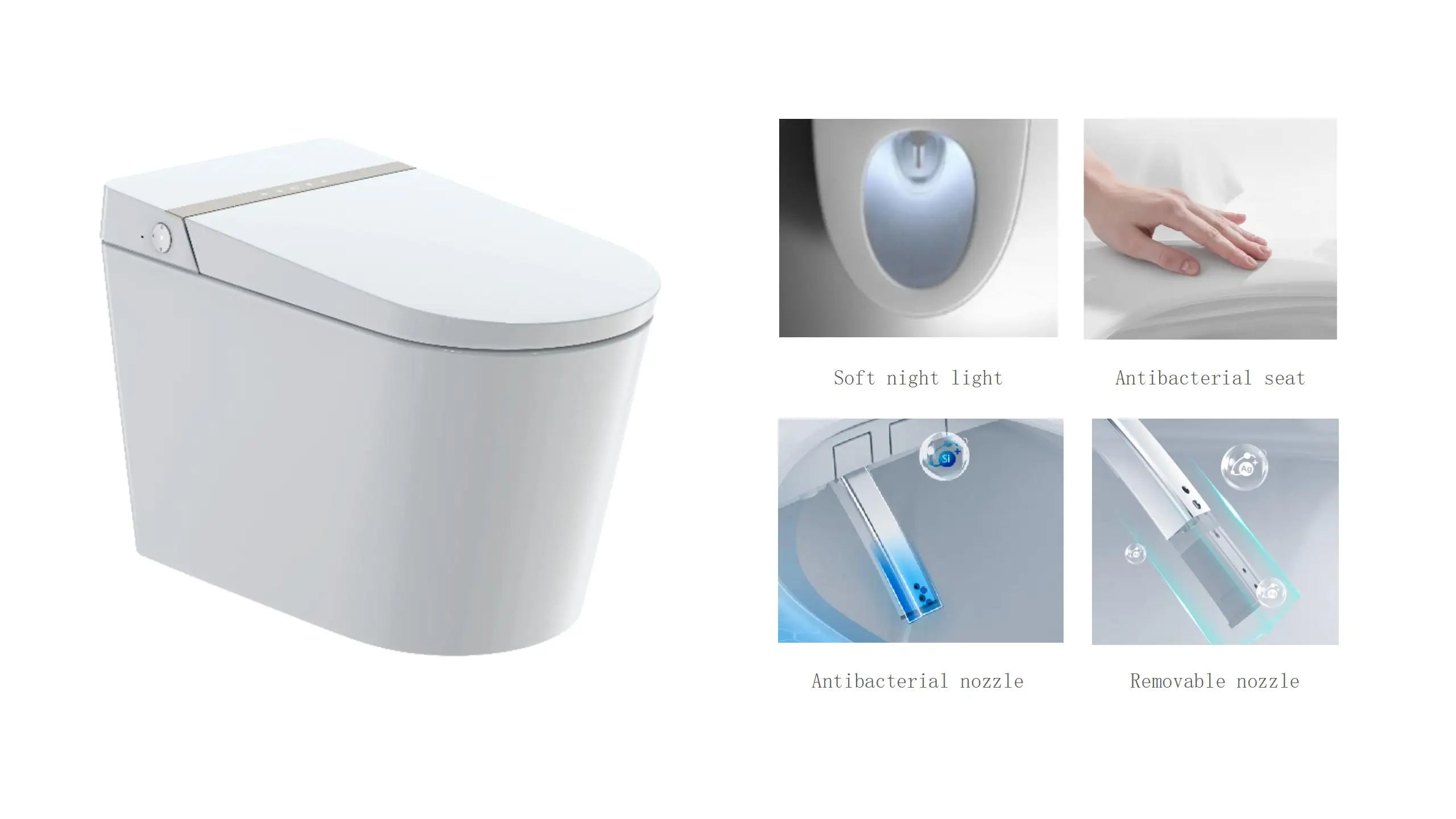 Cupc Bathroom Luxury Sensor Electric Automatic Flush WC