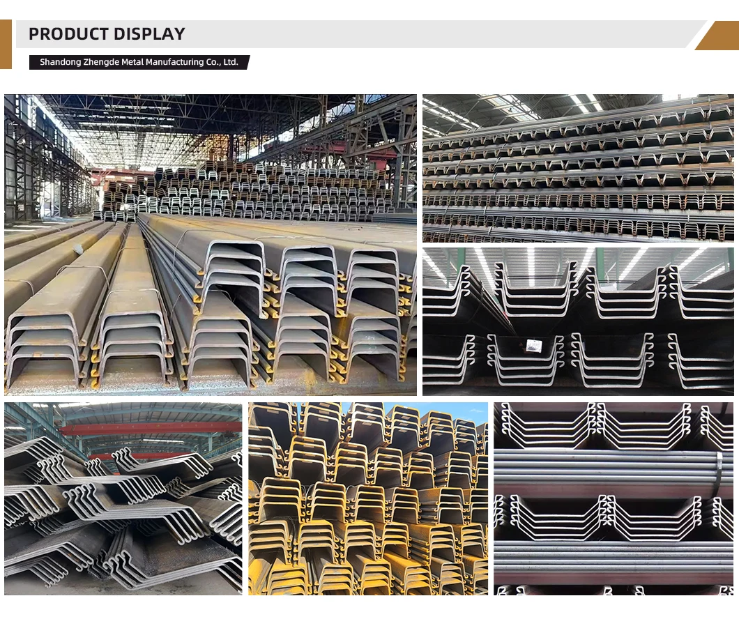 Hot Rolled Steel Sheet Piles U Z Type Type 2 Type3 Steel Sheet Pile ...