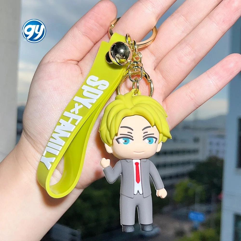 Cute Spy X Family Anya Keychains 3d Doll Cosplay Props Keyrings Anime ...