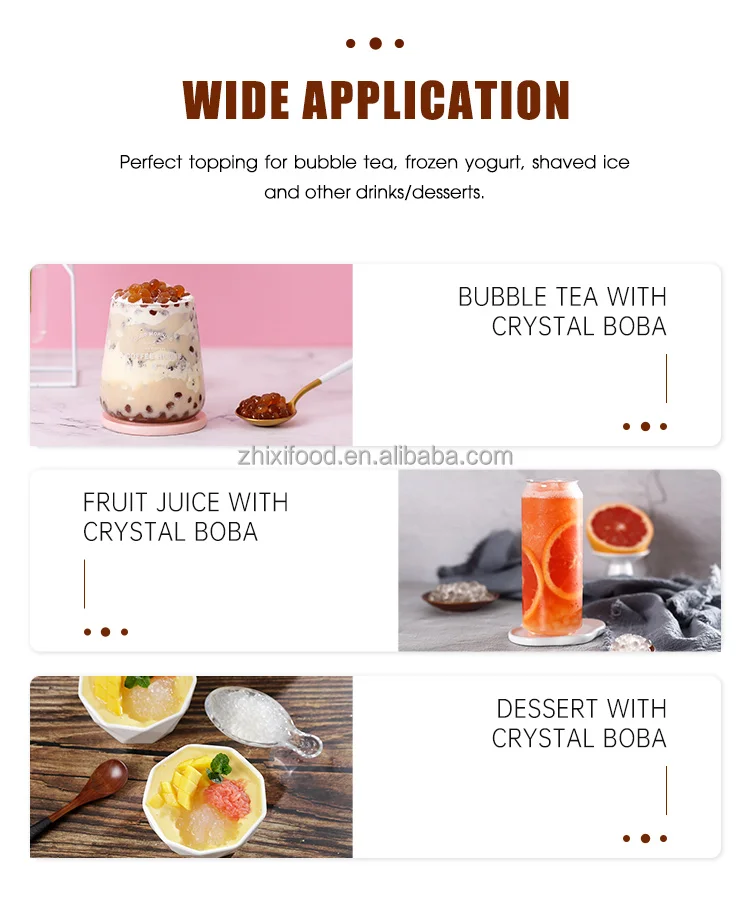 1kg Ready To Eat Mini Crystal Boba Pearls Kanten Agar Jelly For Bubble ...