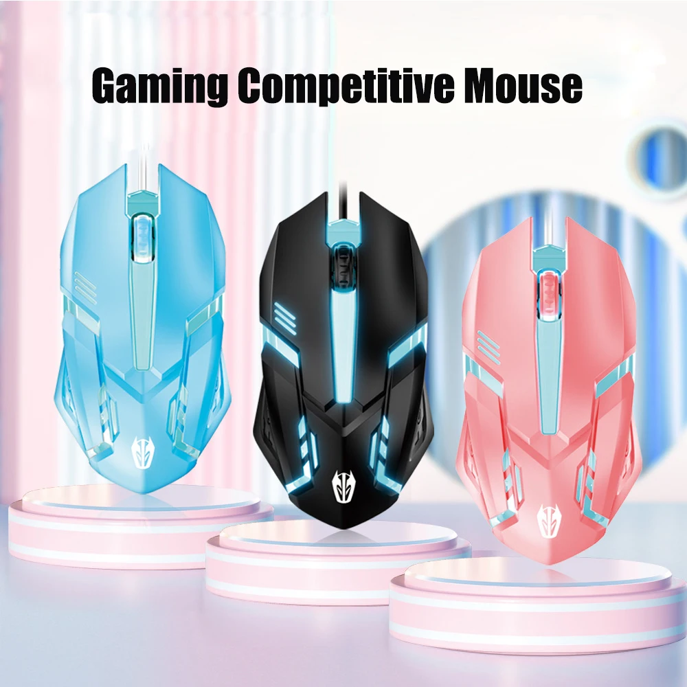 Usb Wired Gaming Mouse 1600 Dpi 3 Buttons Computer Office Optical Mice ...