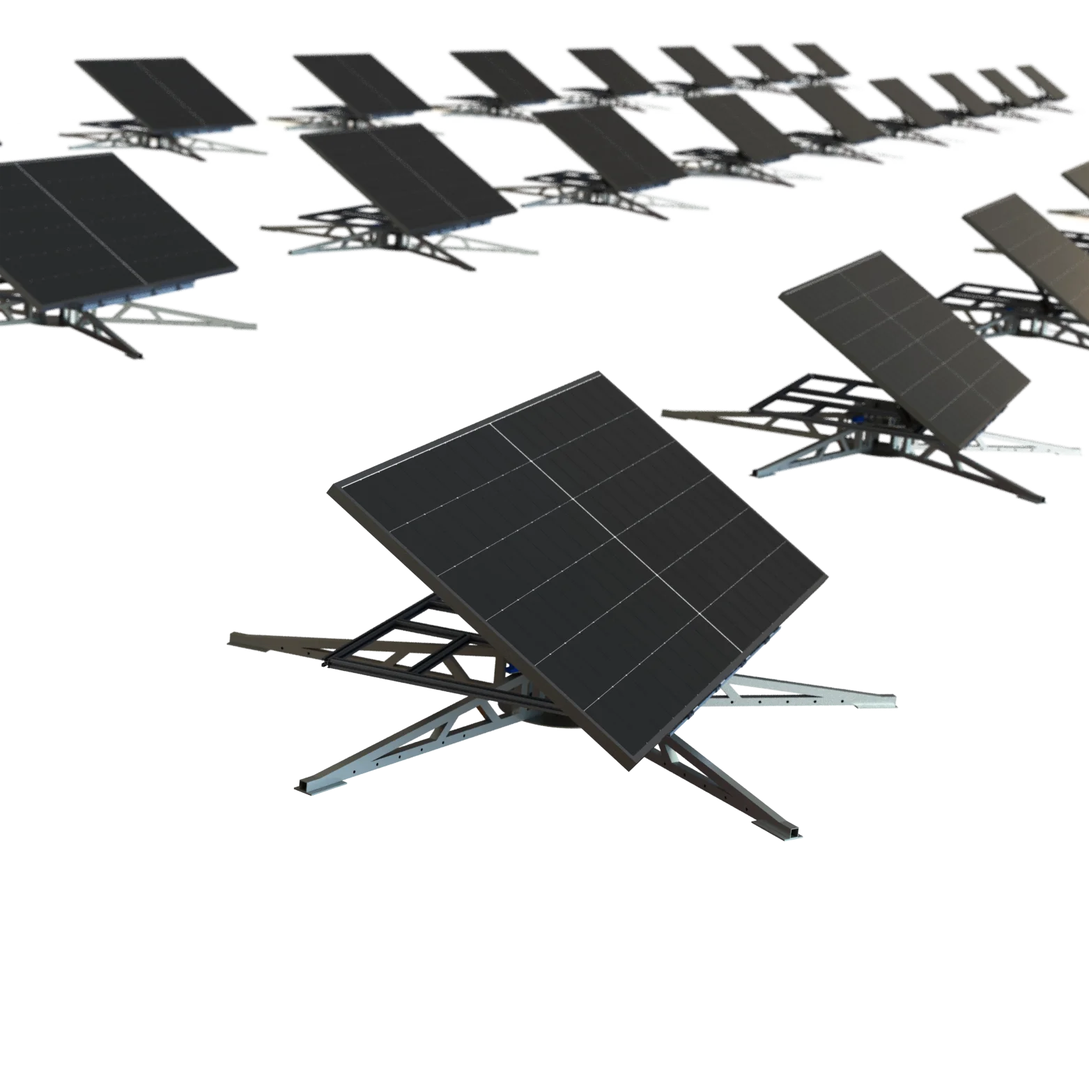 Dual Axis Solar Tracker for Roof Mounting - High Efficiency