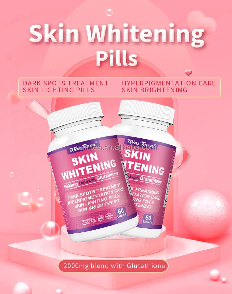 8000mg Skin Whitening Tablets - Effective Dark Spot Reduction
