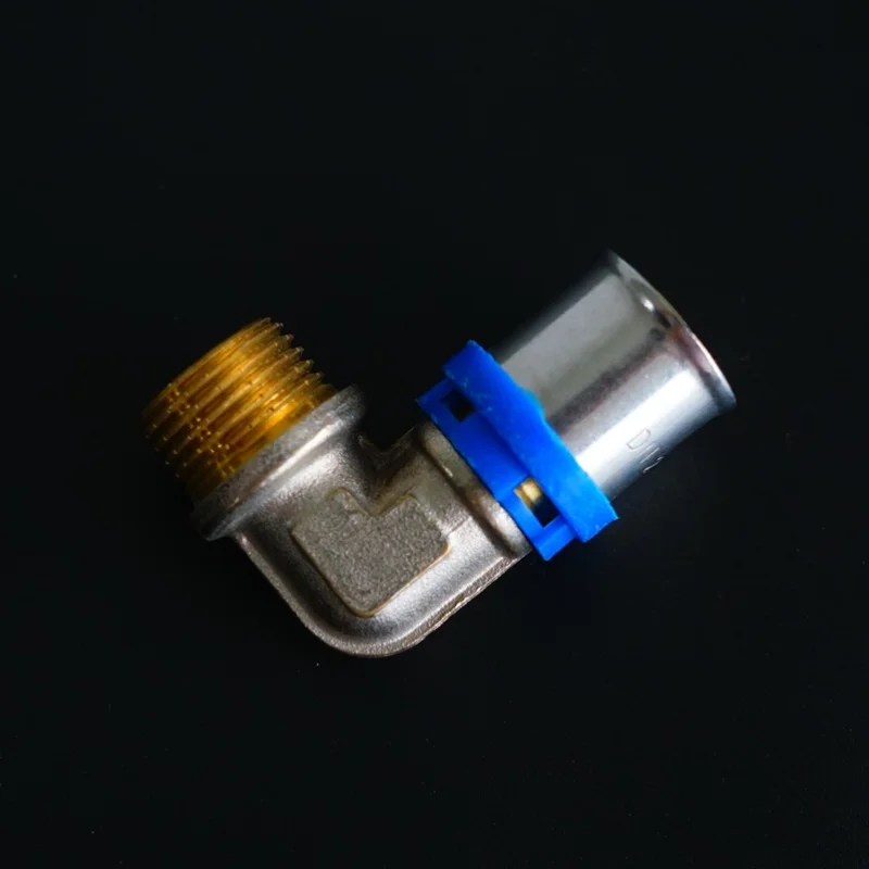 Multilayer Tube Pipe Fittings Reduced Press Brass Elbow Fitting 16x2 ...