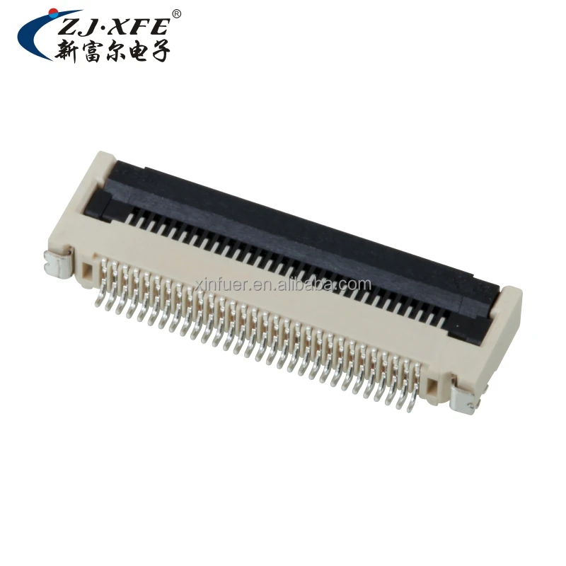 Custom Fpc Ffc 0.5mm Pitch 4-80 Pin Front Filp Lock Type Lcd Fpc Connector Ffc Fpc Connector ...