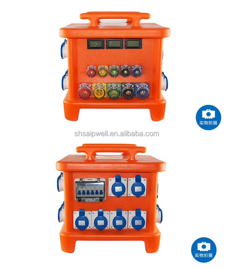 Outdoor Temporary Site Socket Box Workshop Mobile Power Distribution ...