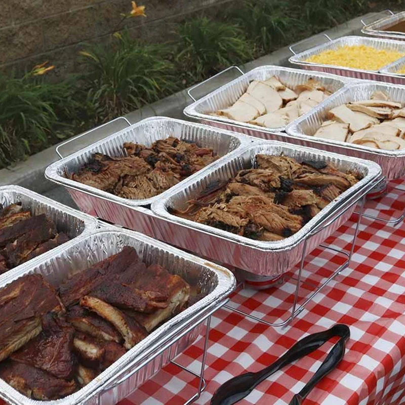 Chrome Buffet Chafer Food Warmer Wire Rack Collapsible Foldable Chafing ...