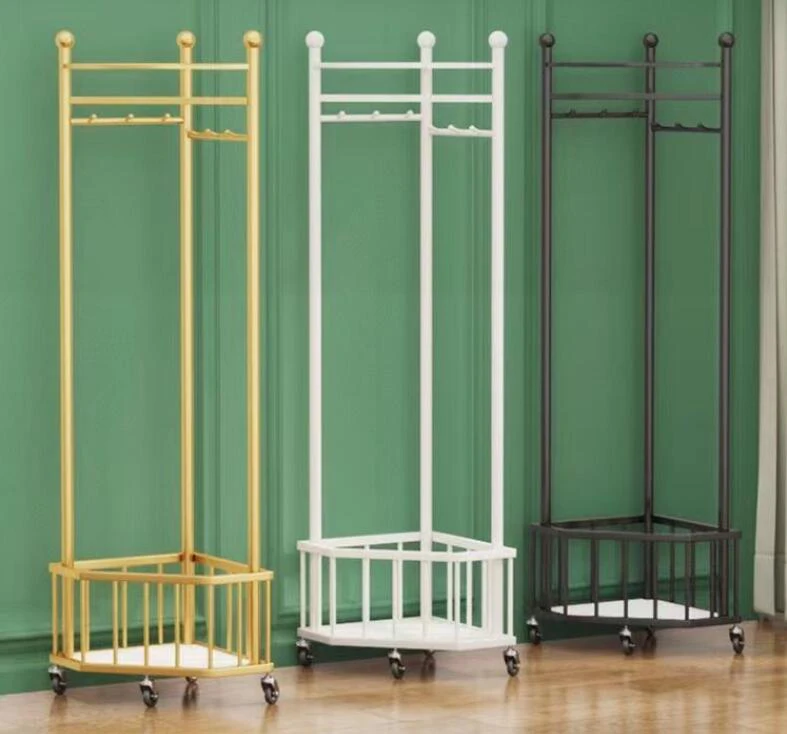 Floor-standing Corner Coat Rack Simple Triangular Coat Rack Mobile ...