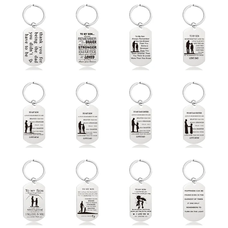 Personalized Family Gifts Keychain Custom Mom Dad Daughter Son Pet Key ...