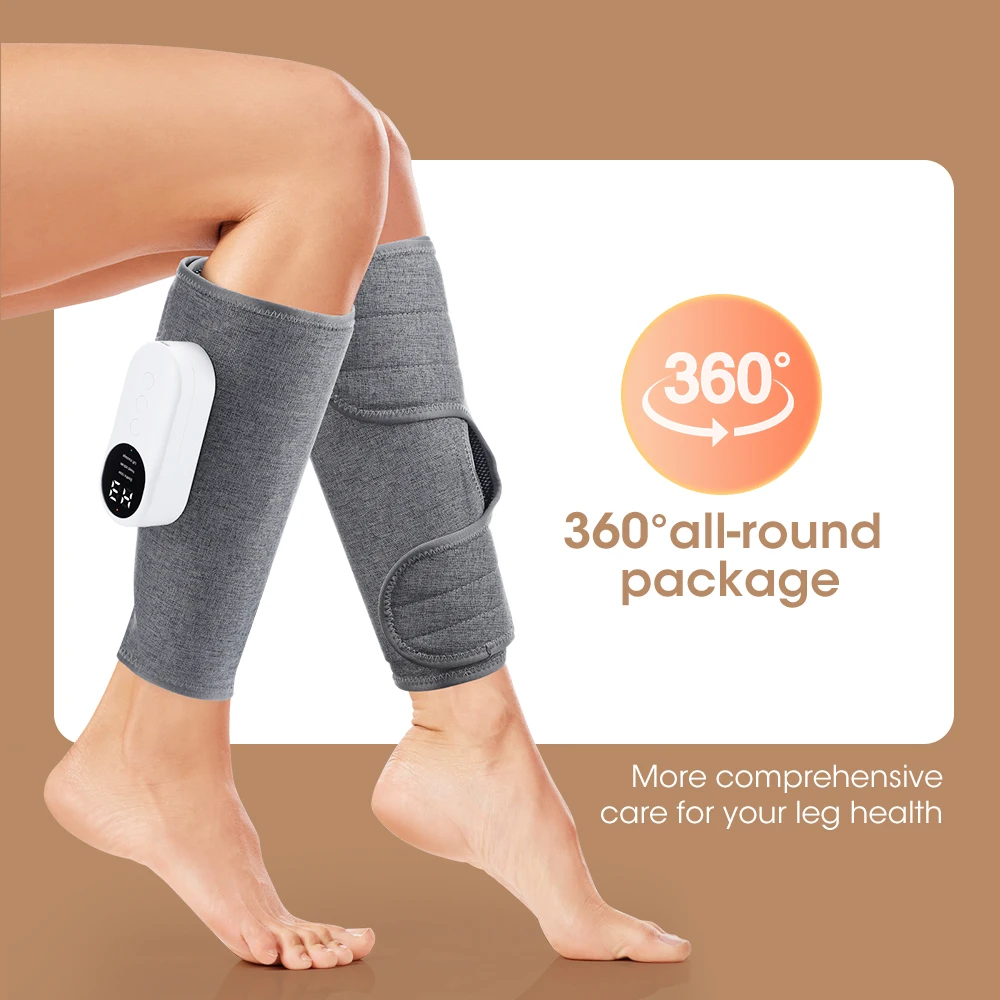 Wireless Air Pressure Calf Massager Hot Compression Leg Massager for ...