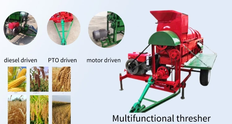 12hp Diesel Rice Thresher - Efficient Multipurpose Machine