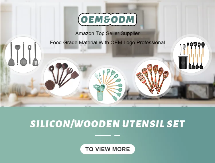 Kitchen Accessories Set Cooking Teak Wood Luxury Wooden Camping Bamboo ...