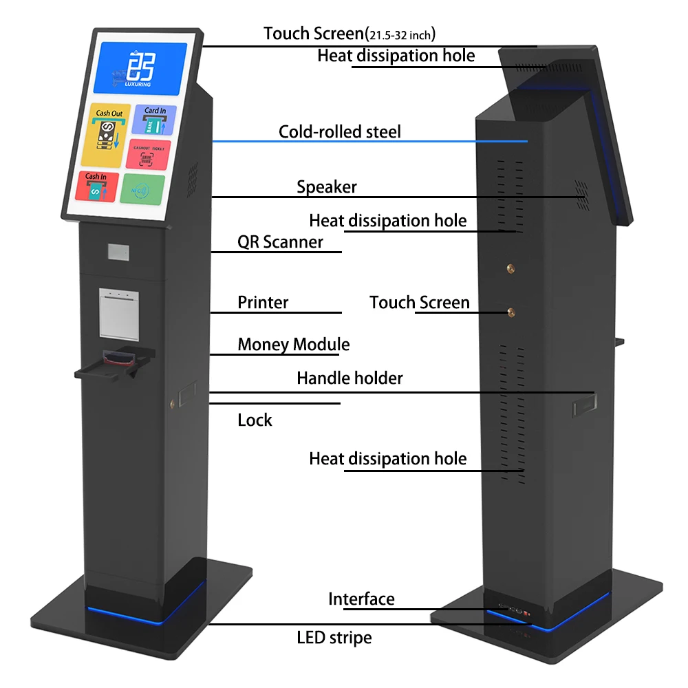 Currency Exchange Kiosk Cash Acceptor Coin Recycler Windows Android ...