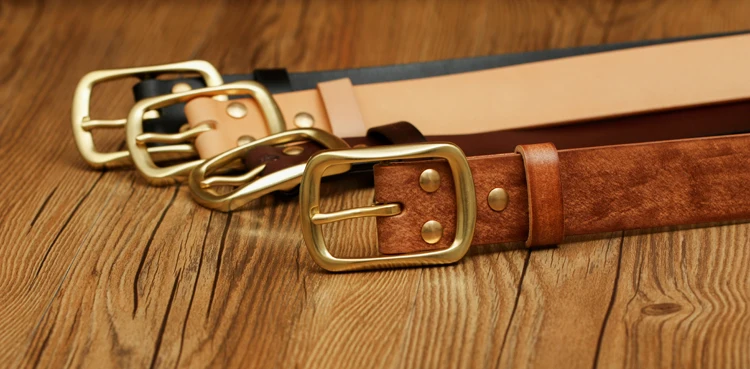 Easy Way Men Womens Belts for Jeans Genuine Leather Belts 1.5" Width ...
