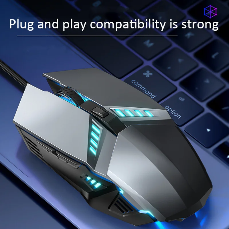 Custom Mech Gaming Mouse - 1.8M Cable, Programmable DPI