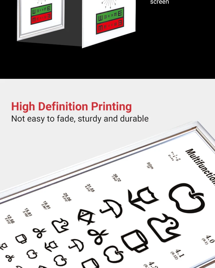 New Wholesale Eye Testing Chart Examination Led Light Vision Test Chart ...