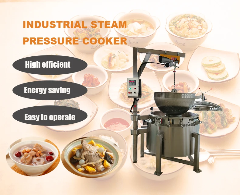 Industrial Gas Pressure Cooker 300l With Lifting Equipment - Buy ...