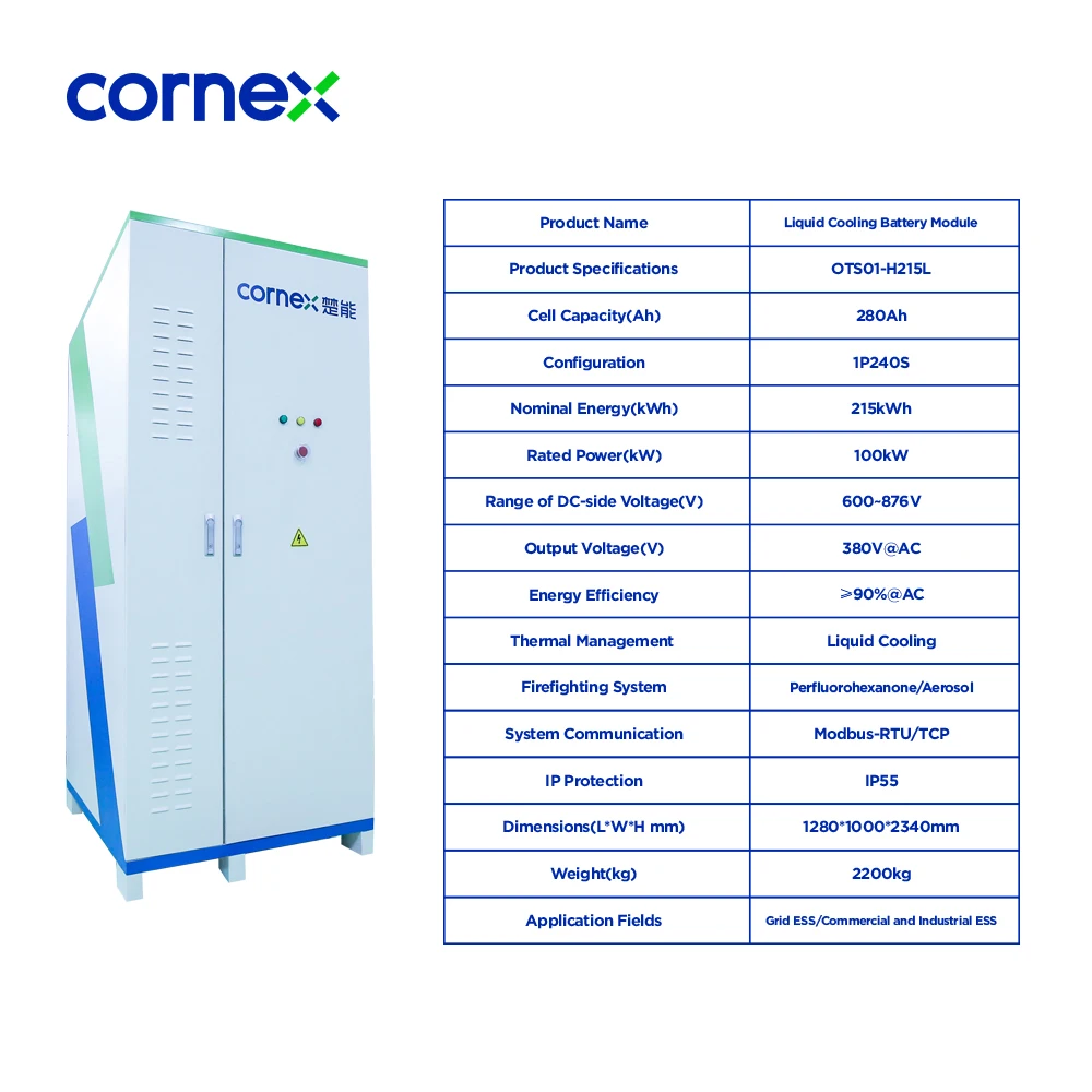 Cornex Lifepo4 Lithium Battery Battery Storage Container For Ess ...