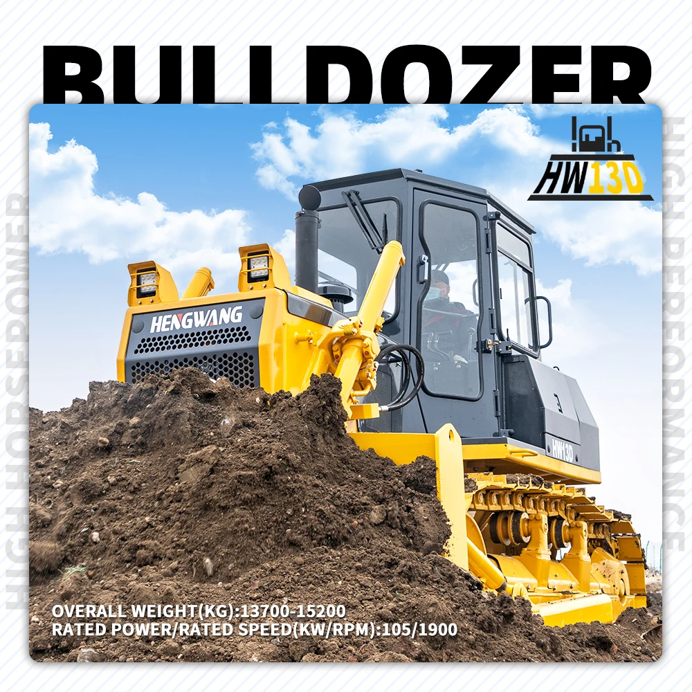130 HP Straight Shovel Crawler Bulldozer - High Efficiency