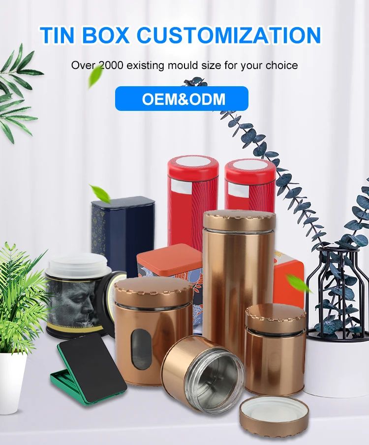 Custom Roll Tin Packaging Waterproof Childproof Round Tin Child ...