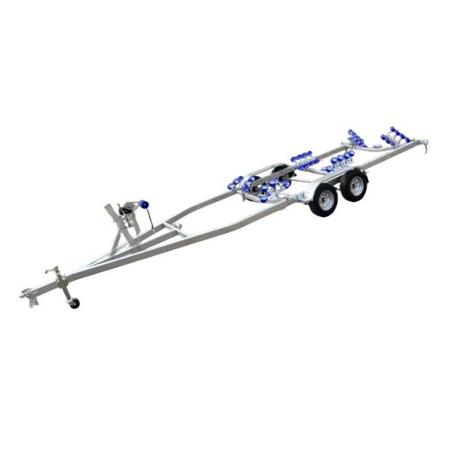 Tandem axle boat trailers 2250KG load heavy duty marine boat trailers 6 ...