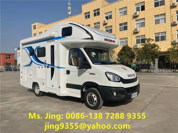 IVECO 4x2 Electric Double Expanding Large Living Room Luxury RV Caravan ...