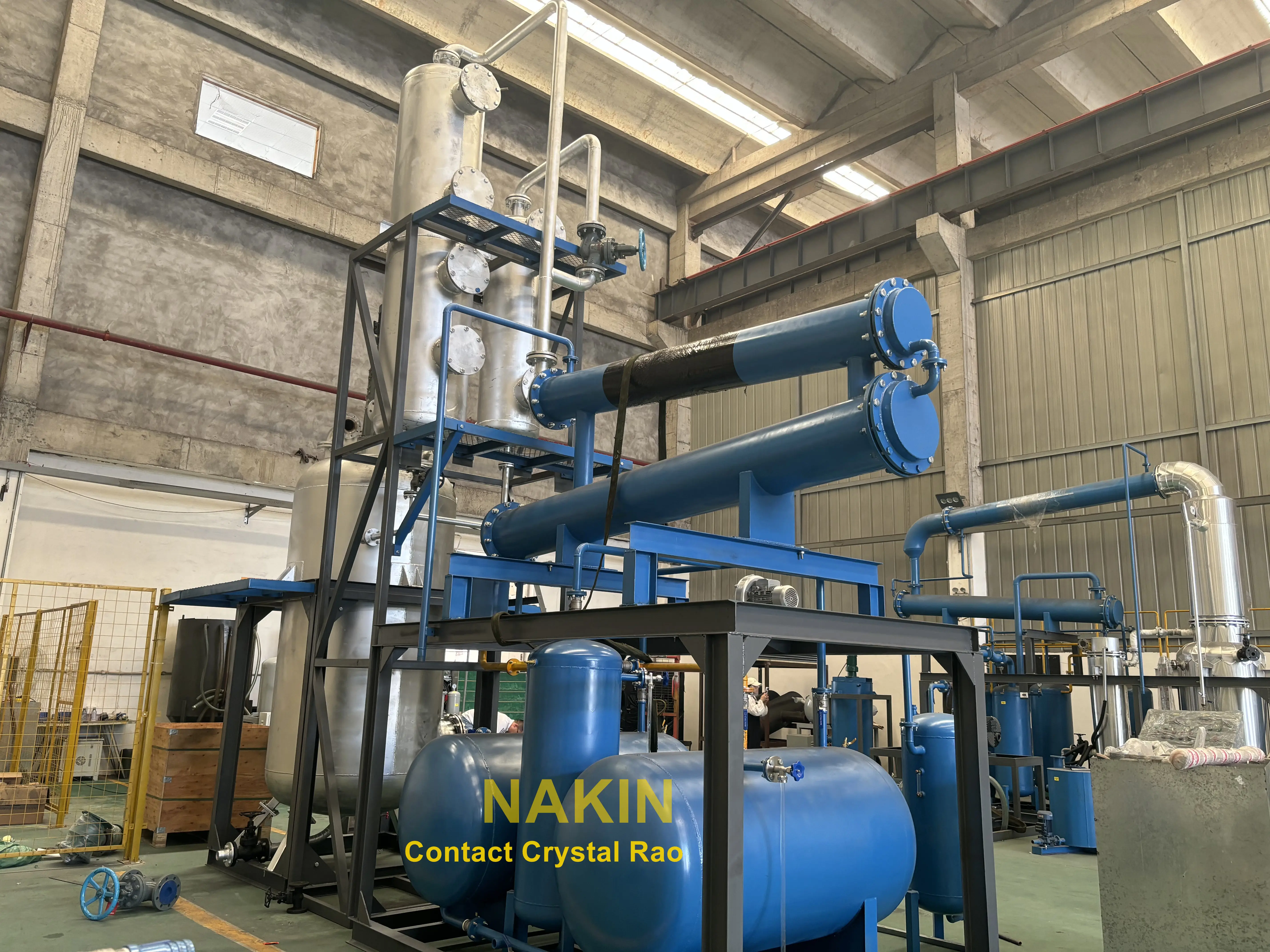 3000 Liters Waste Engine Oil to Diesel Distillation Plant