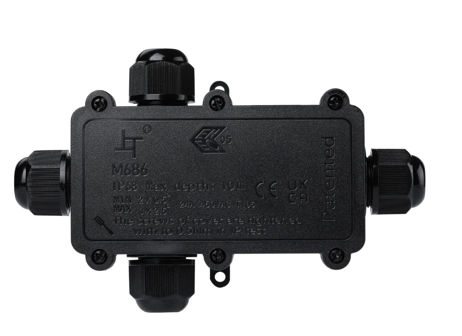 Outdoor RJ45 Junction Box - IP68 Waterproof M686-2