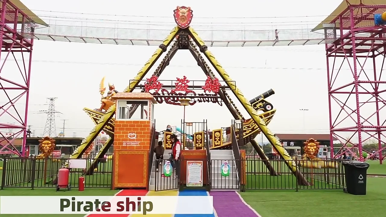 Outdoor Amusement Theme Park Playground Rides Children Game Viking Ship ...