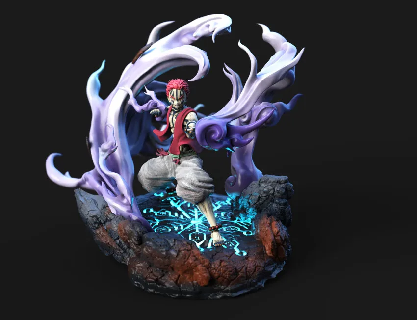 Japan Anime GK NIREN Rengoku VS Akaza Action Figure